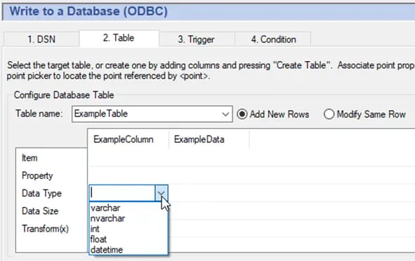 DataHub – 5 Quick Steps to Writing to a Database Table